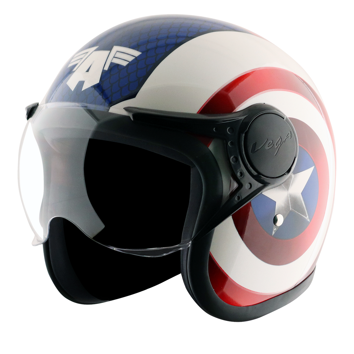 Jet Marvel Captain America Edition Helmet – Vega Helmets