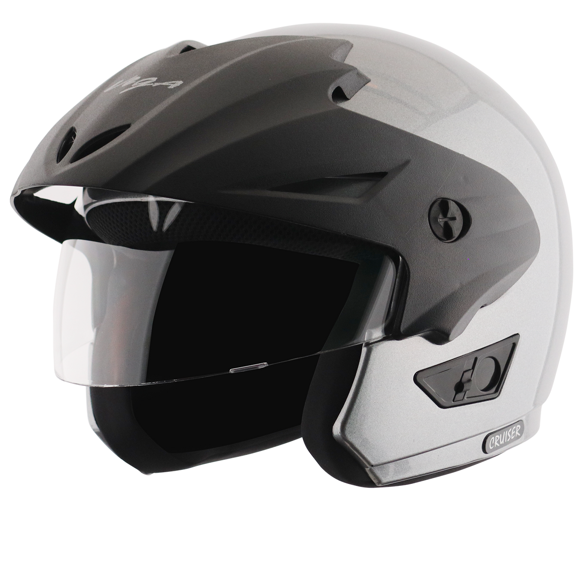 Vega Cruiser W/P Helmet – Open-Face Motorcycle Helmet with Peak – Vega ...